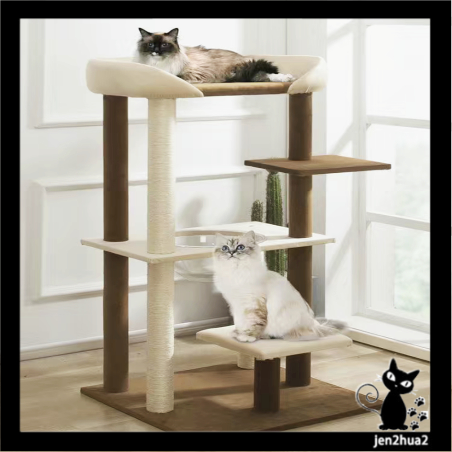 Cat climbing frame cat nest cat house sisal column cat climbing shelf high-rise cat tree house ...