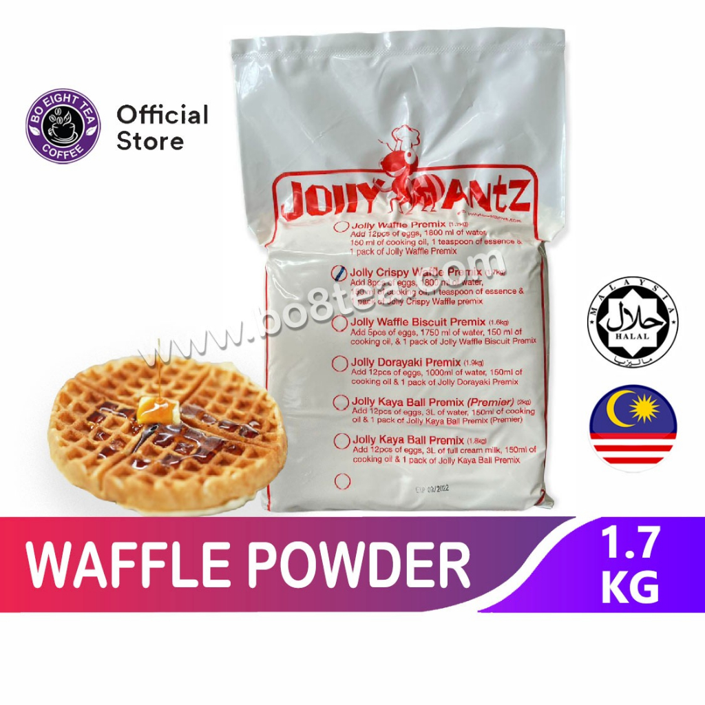 WAFFLE POWDER 1.7KG 松饼粉 CRISPY Waffle Premix Powder Flour Cake Dessert Tepung Waffle Crispy ...
