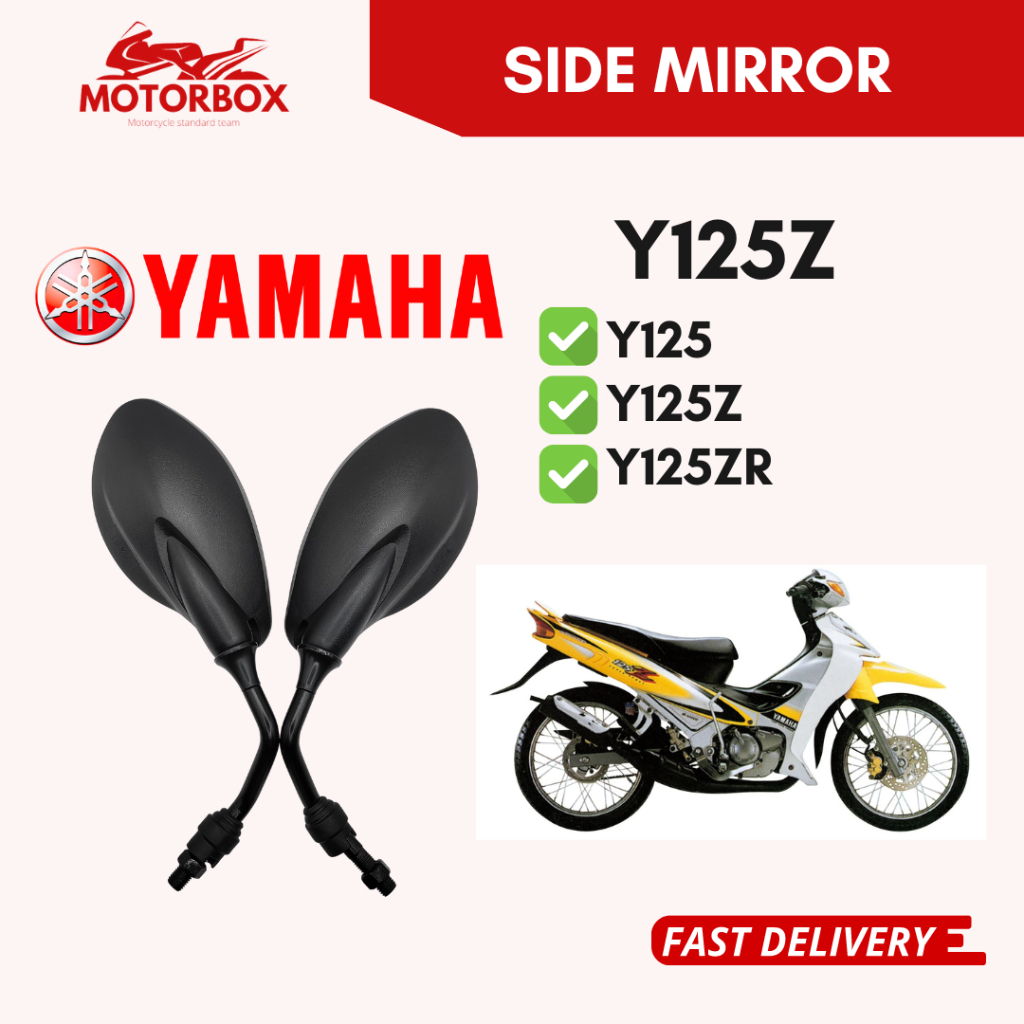 YAMAHA Y125Z SIDE MIRROR MOTOR CERMIN SISI TEPI Y125 Y125Z Y125ZR 125Z ...