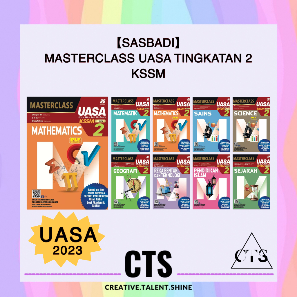 【sasbadi】masterclass Uasa Tingkatan 2 Kssm 2023 — Buku Rujukan