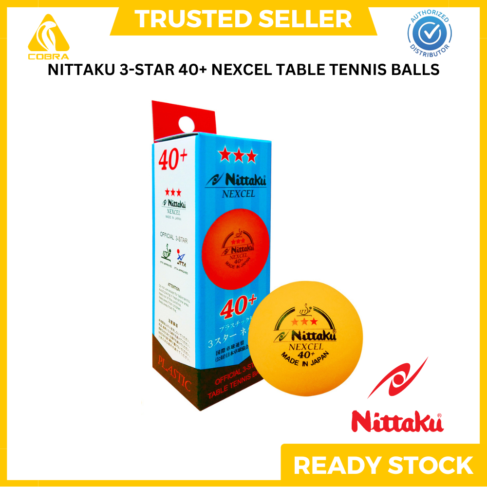 Nittaku 3-Star 40+ Nexcel Table Tennis Balls (NB1150) | Shopee Malaysia