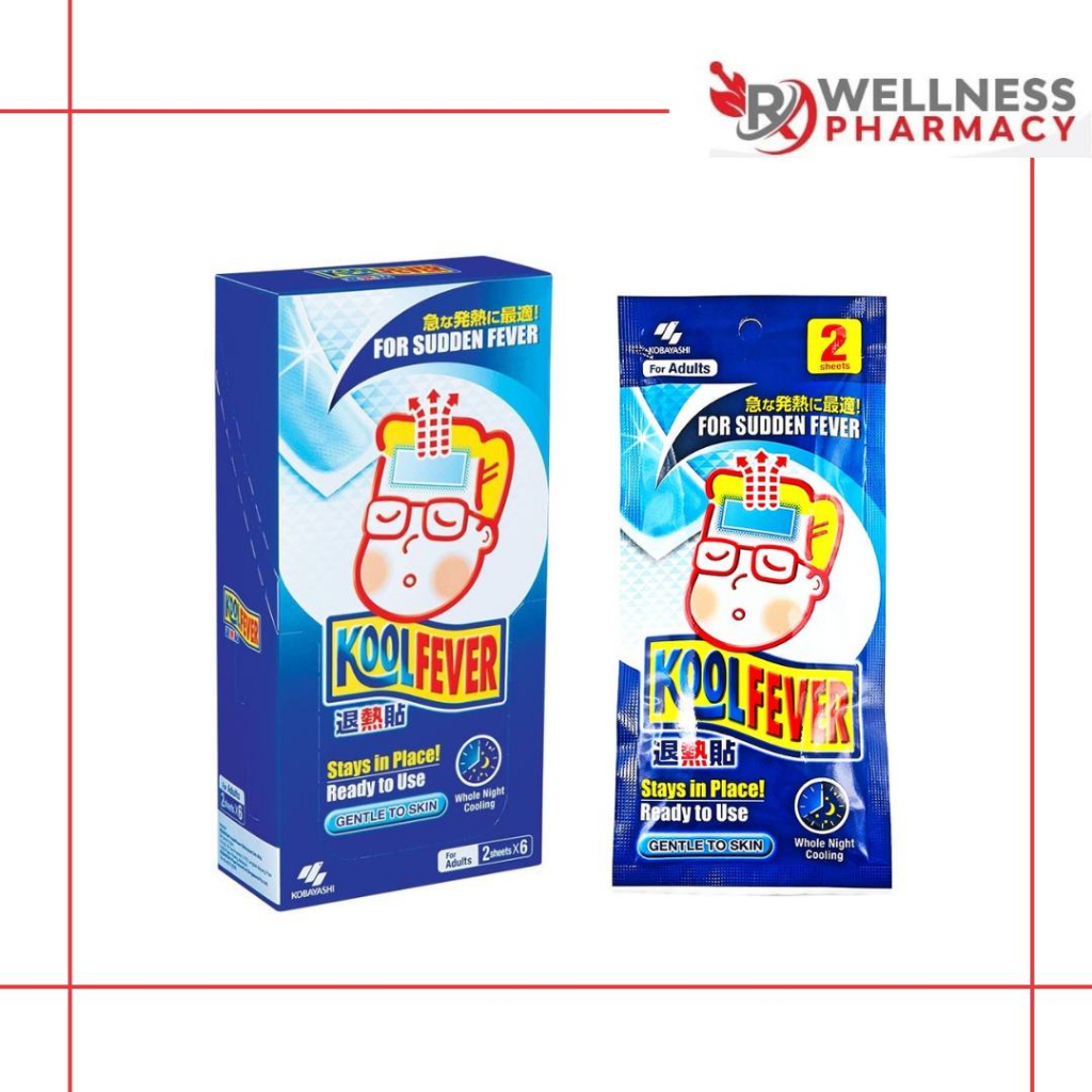 KOOL FEVER Cooling Gel Sheet - Adult (2'S/ 2X6'S) | Shopee Malaysia