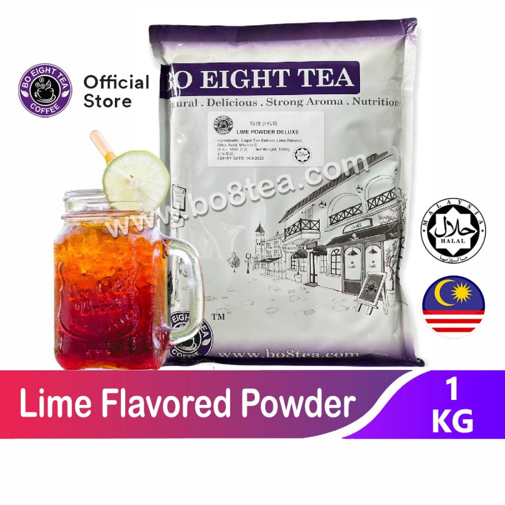 LIME FLAVOURED POWDER 1KG 金桔茶粉 Bubble Tea Premix Serbuk Limau/ Ice ...