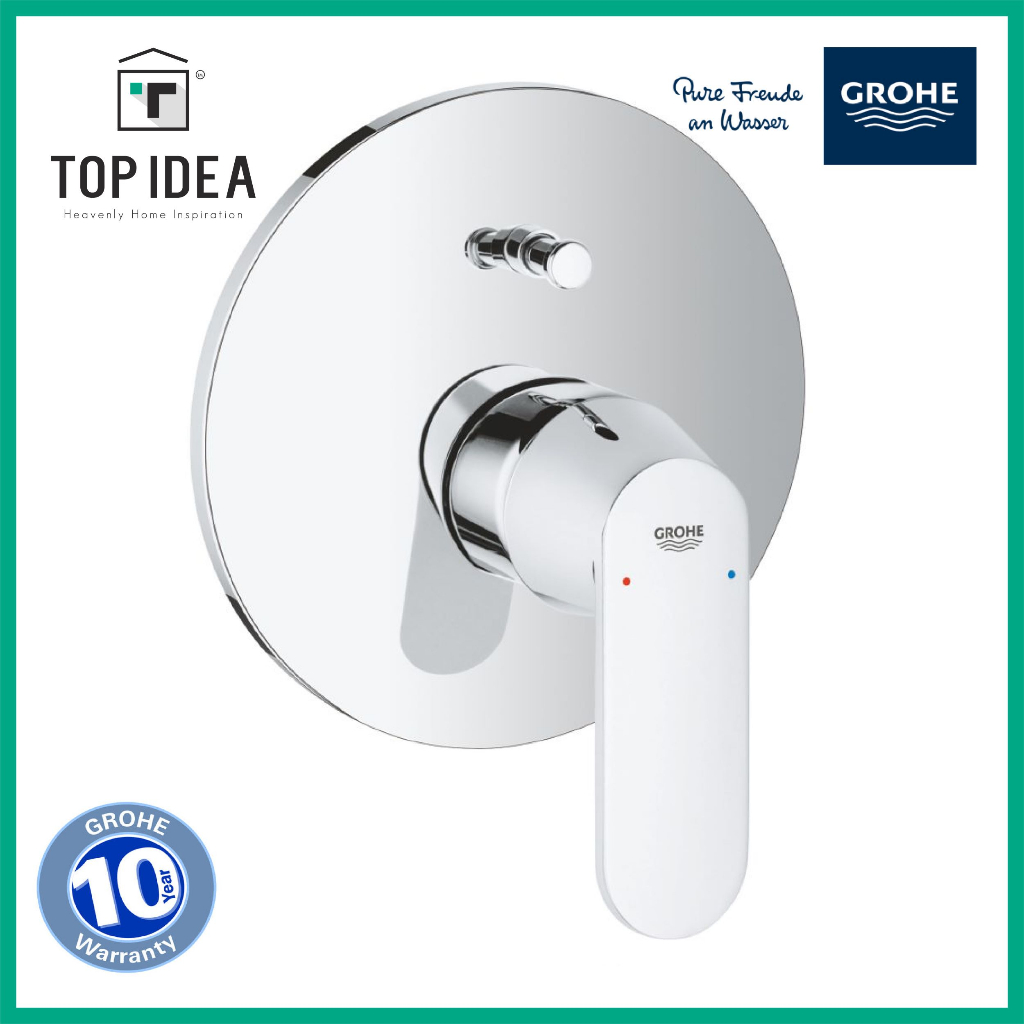 GROHE Eurosmart Cosmopolitan Concealed Bath/Shower Mixer with Concealed ...
