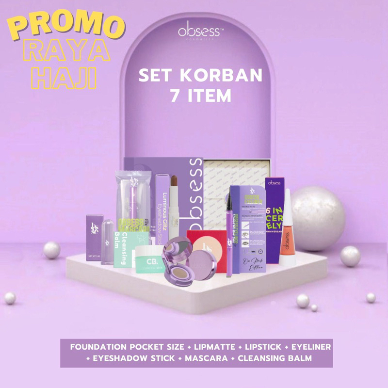 Promo Raya Set Makeup Obsess Cosmetics | Shopee Malaysia