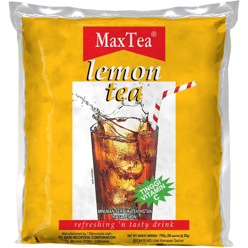 MaxTea Lemon Tea 30s x 25g | Shopee Malaysia
