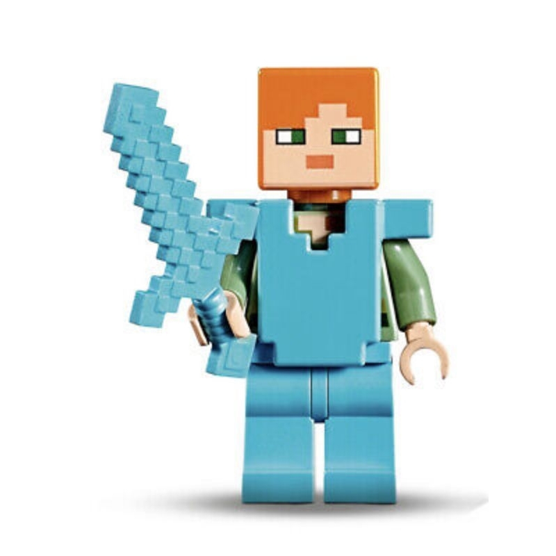 Lego Minecraft Minifigures - Alex With Accessories From Set 21154 ...