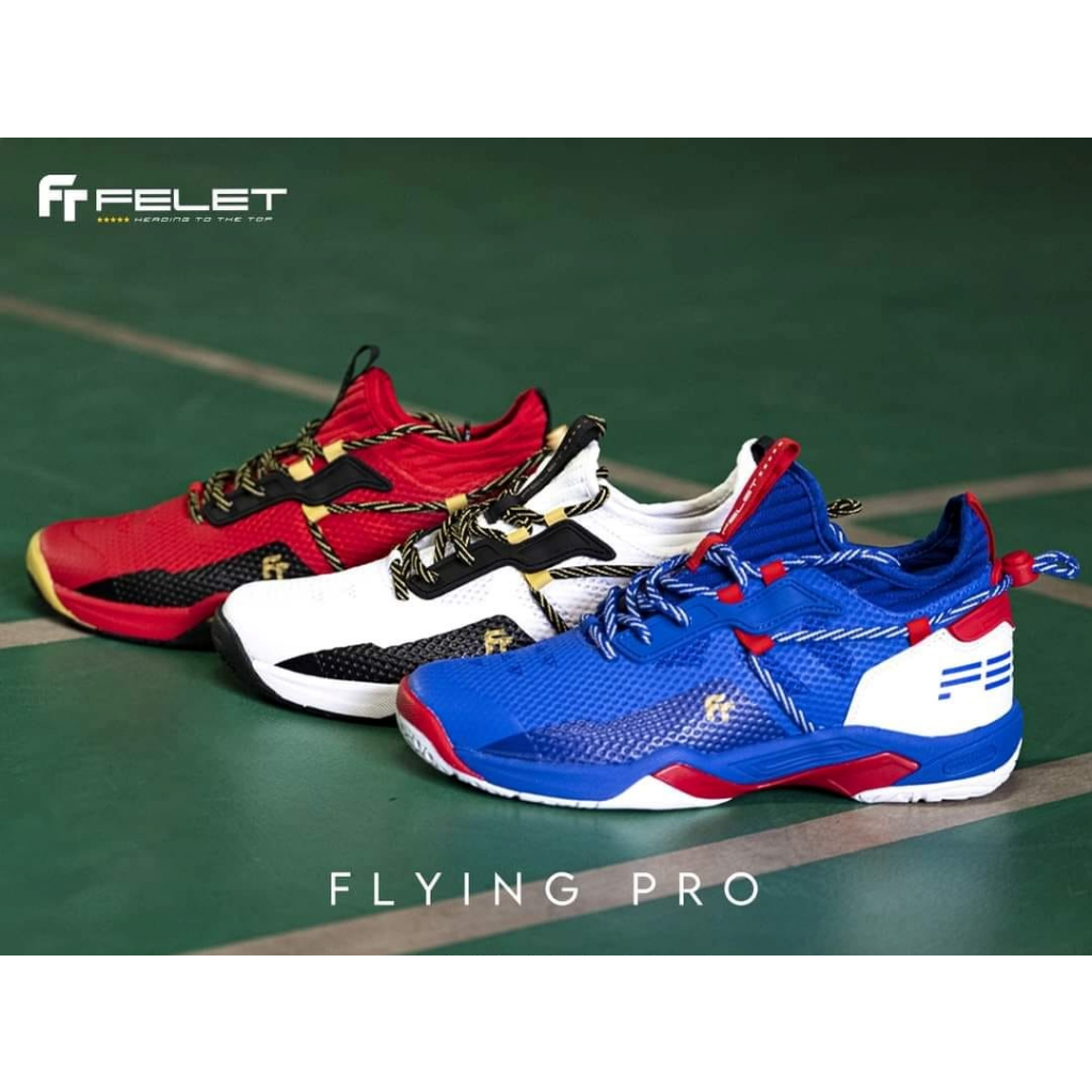 FELET FLYING PRO Badminton Shoes , Court Shoes Original 100% | Shopee ...