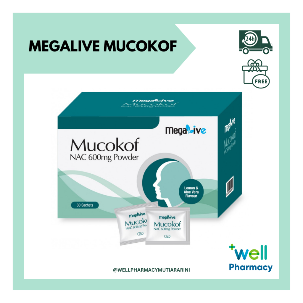 MegaLive Mucokof NAC 600mg Powder (30'S) | Shopee Malaysia