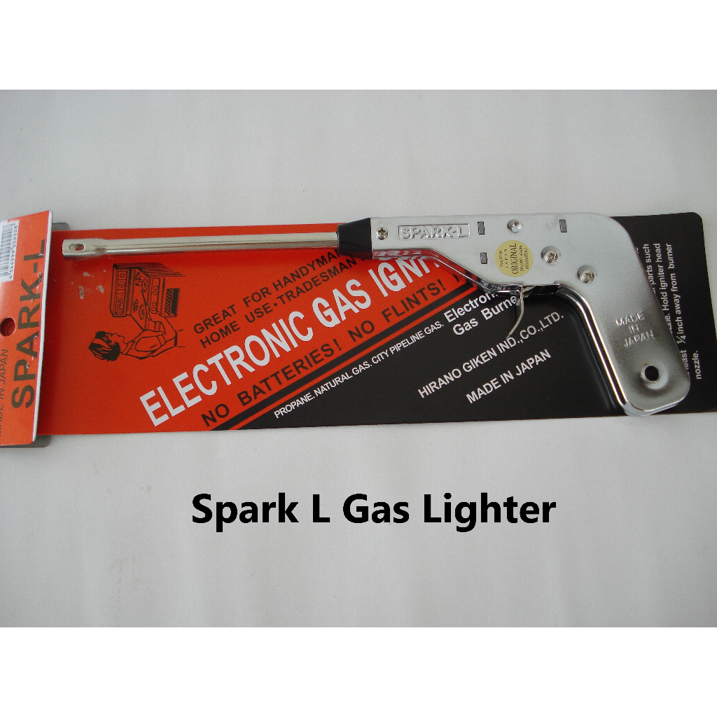 Spark L Gas Lighter (Made in Japan) Sparkle Lighter Kitchen Lighter ...