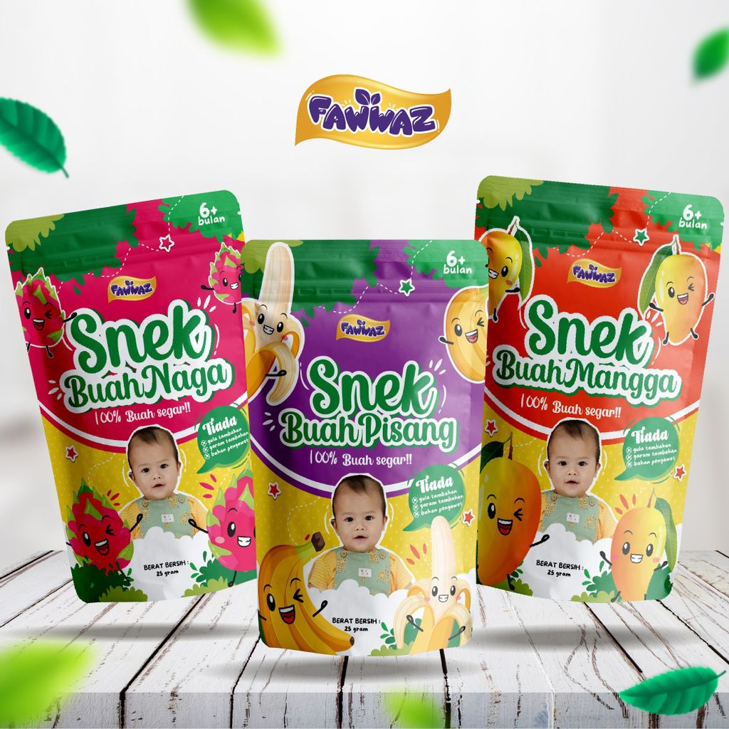 FAWWAZ SNACK FRUIT - DRAGON / MANGO / BANANA (25G) | Shopee Malaysia