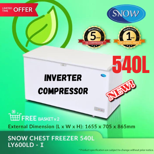 Snow Lifting Door Chest Freezer- Inverter Compressor Save Electric ...