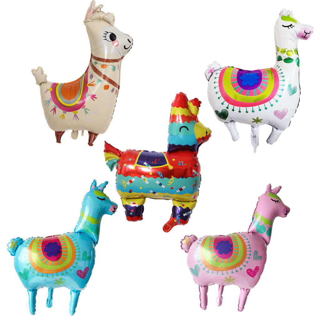Alpaca Llama Animal Safari Farm Cute Birthday Party Foil Balloon Big ...