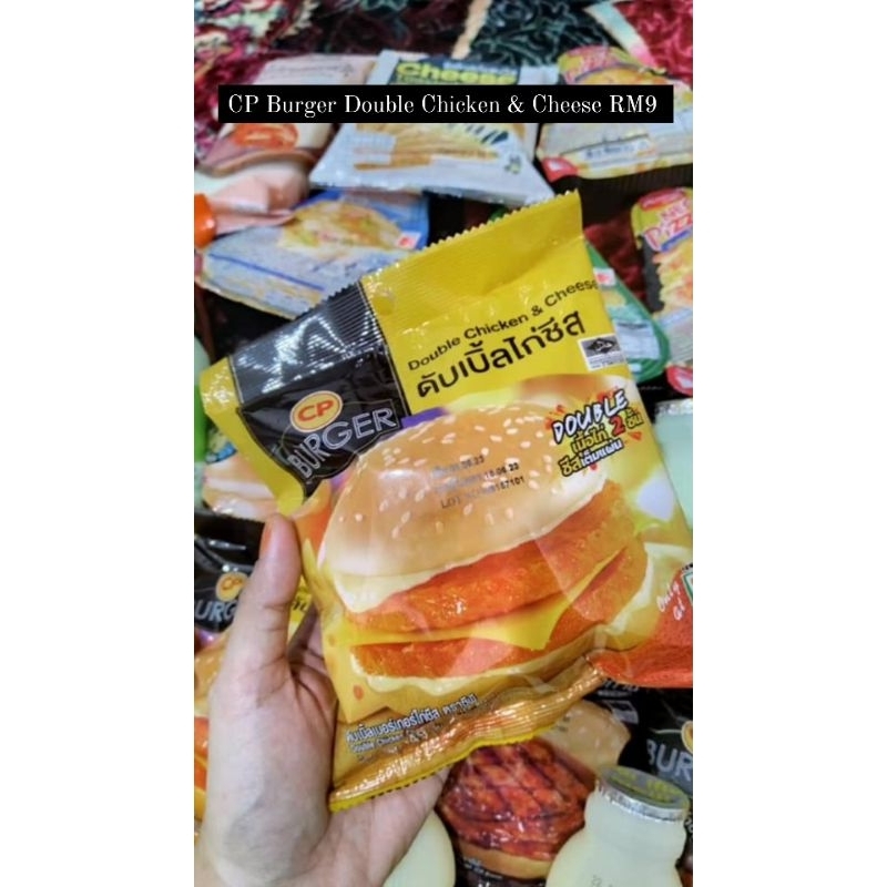 Burger CP 7E Thailand (Double Chicken and Cheese) | Shopee Malaysia