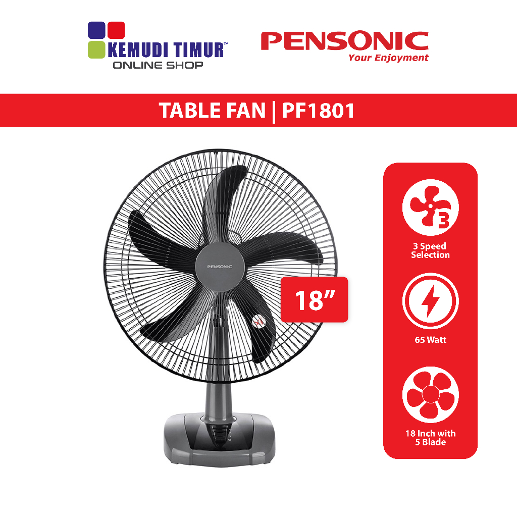 PENSONIC TABLE FAN 18" - PF1801 | Shopee Malaysia