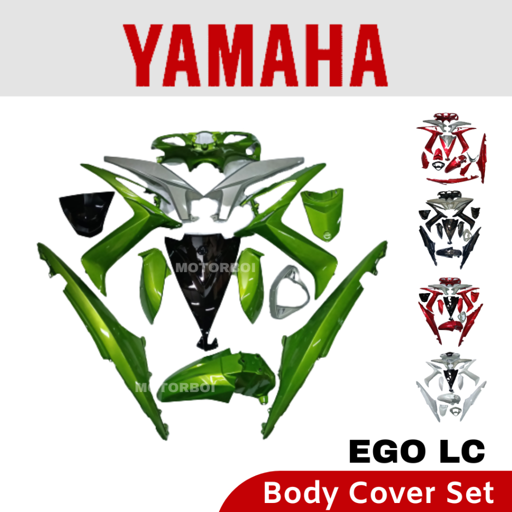 YAMAHA EGO LC Carburetor Body Cover Set Coverset Body Kit Color Parts Coverset EgoLC - Red Green ...