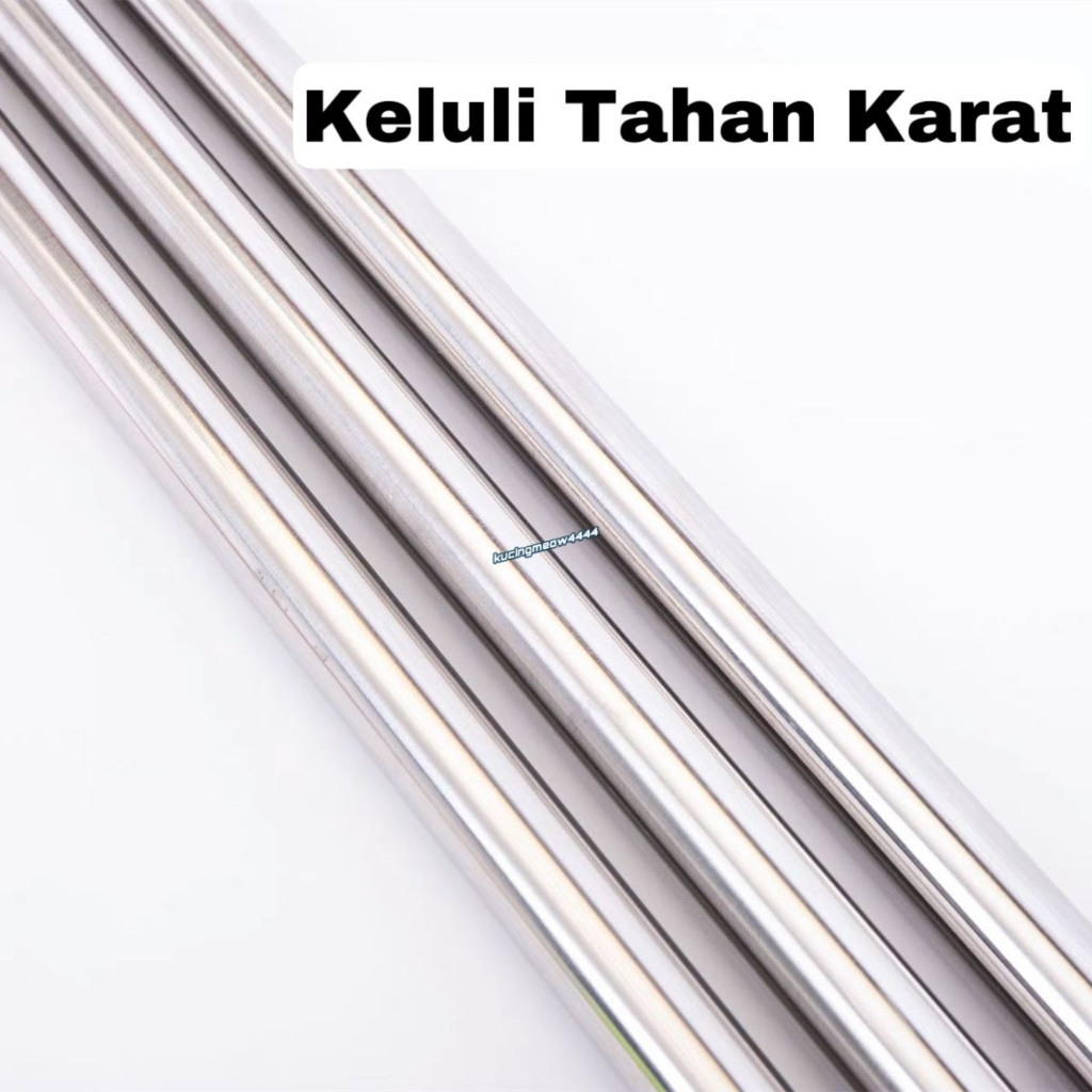 Stainless Steel Broom / Mop handle stick rod Batang mop penyapu keluli ...