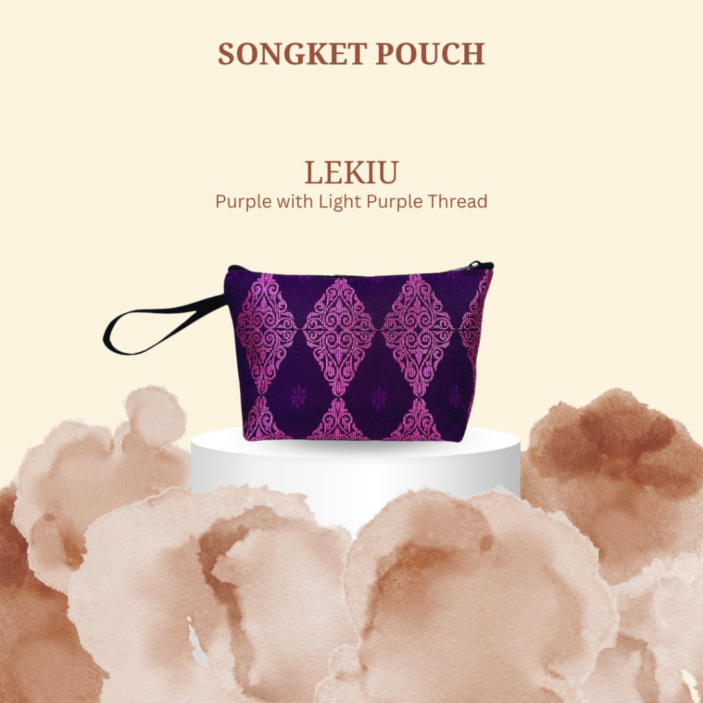 Songket Premium Pouch Purse Wristlet Bag cenderahati Tourist Souvenir ...