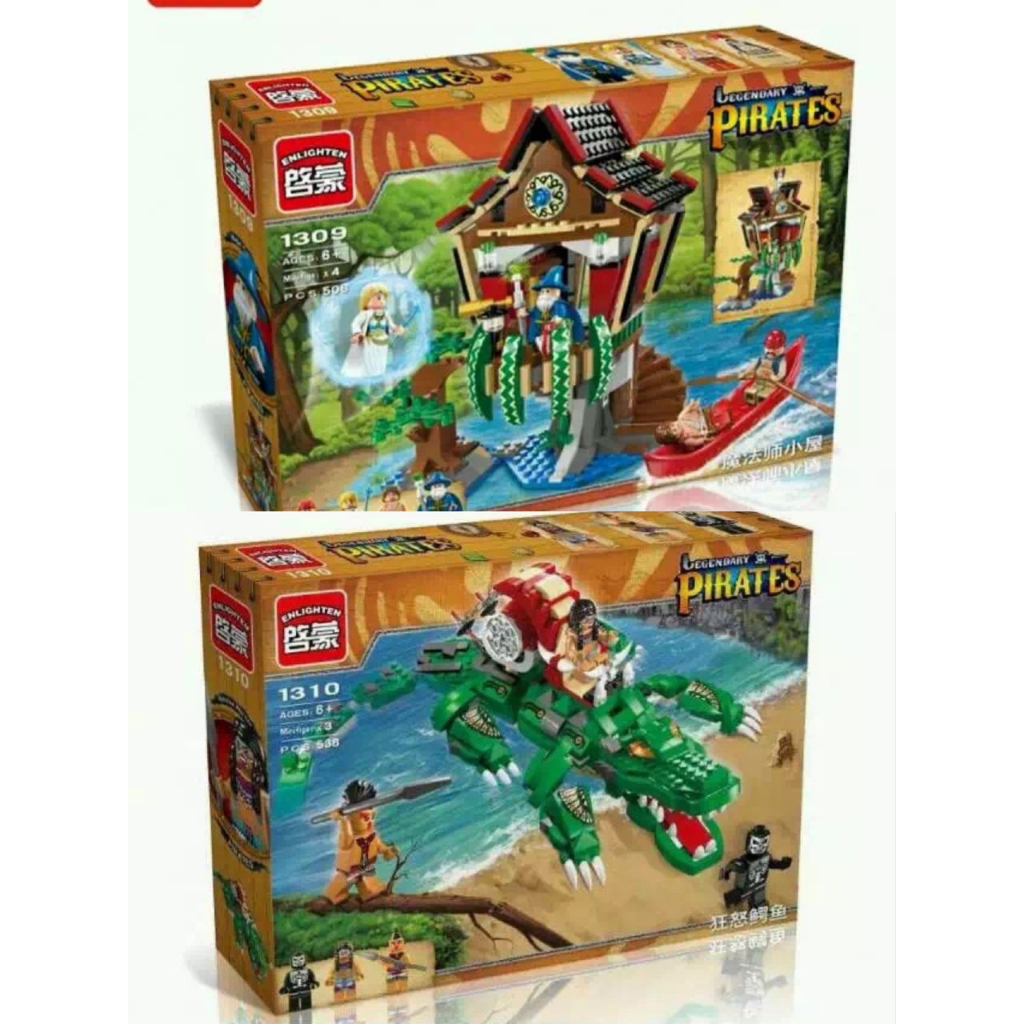 ENLIGHTEN LEGENDARY PIRATES 1301-1310 PIRATES SERIES SCENE BUILDING ...