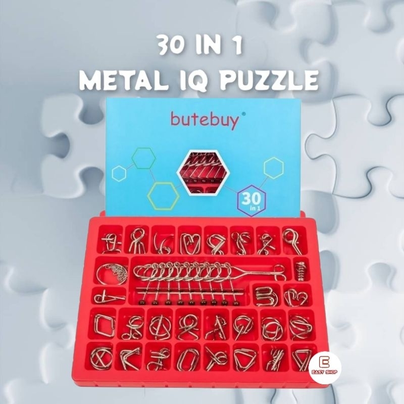 [EASY] Education Toy Butebuy Metal Wire Puzzle Metal Baffling Puzzle 30 ...