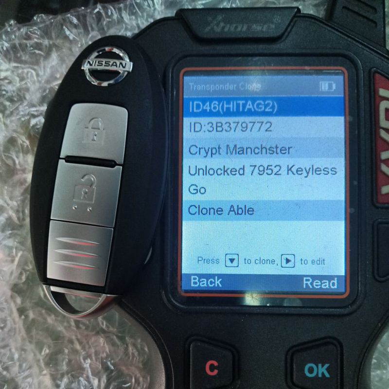 Original Nissan Navara Smart Key Remote Model Name: TWB1G6662 | Shopee ...