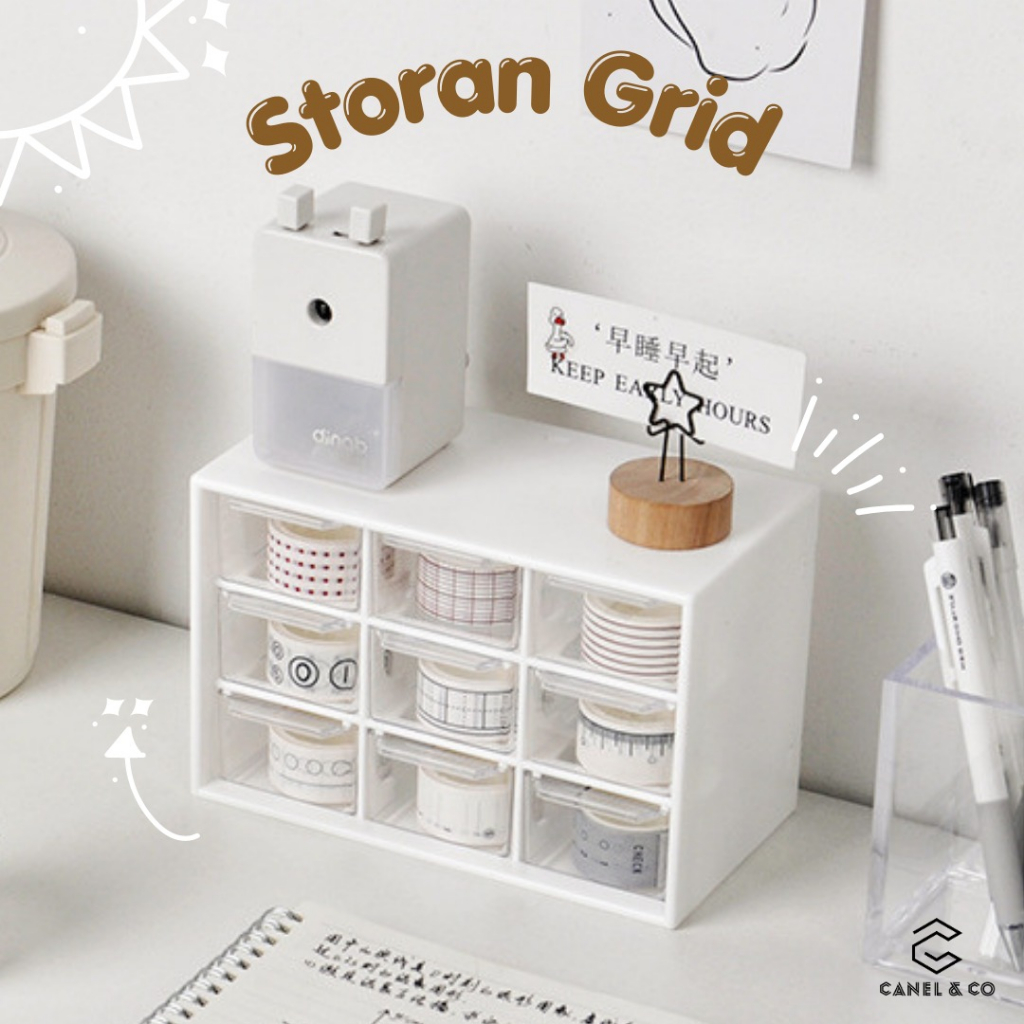 Ins Style 4 Slot or 9 Slot Drawer Organizer Desk Organizer Stationery ...