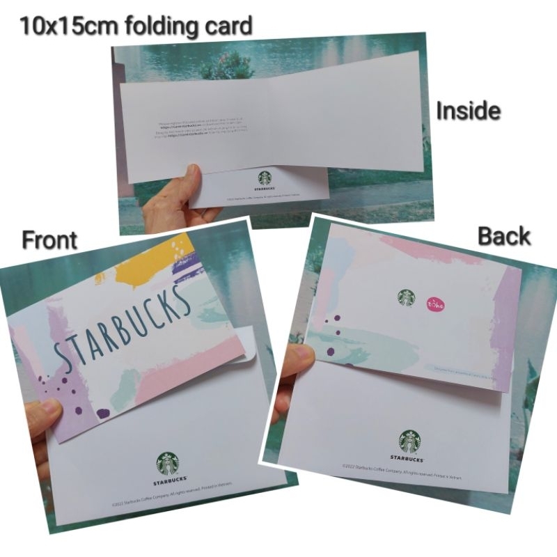 Starbucks Vietnam Folding Card With Envelope | Shopee Malaysia