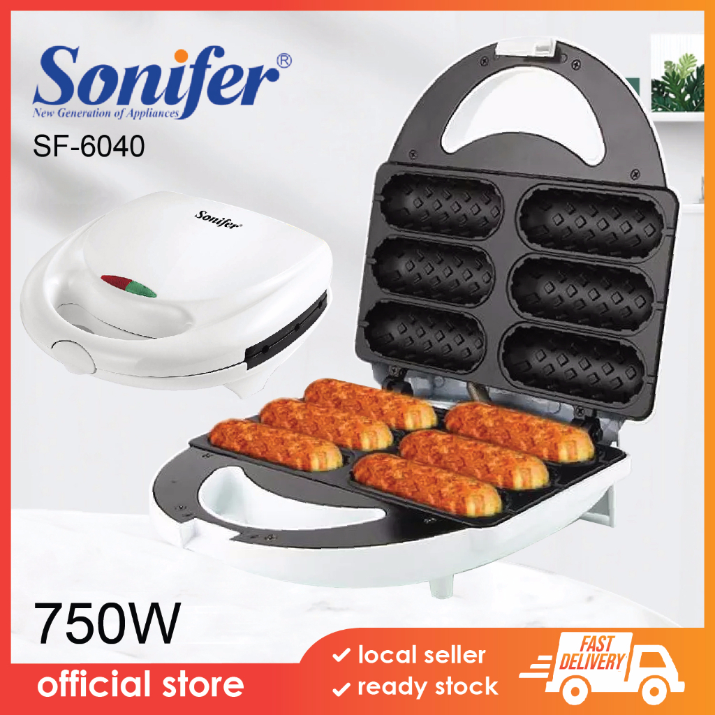 SONIFER SF-6040 Electric Hot Dog Maker Sausage Stick Crispy Corn Dog ...