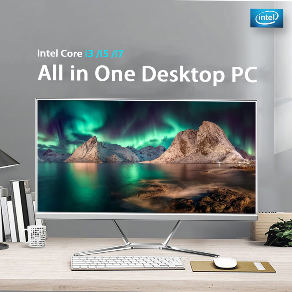 💥2025 NEW AIO PC Sales 💥 Ultra Slim All in One Pc Computer Desktop (3 ...
