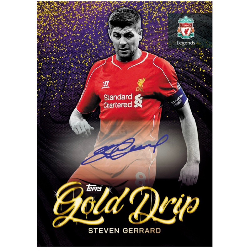 Topps | Liverpool FC | Official Team Set 2022-2023 | Gold Drip Holo ...