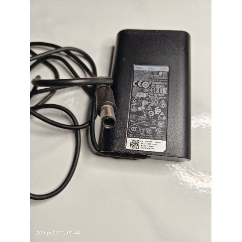 original Dell big pin adapter 65 watt 7.4*5.0mm free power cable ...