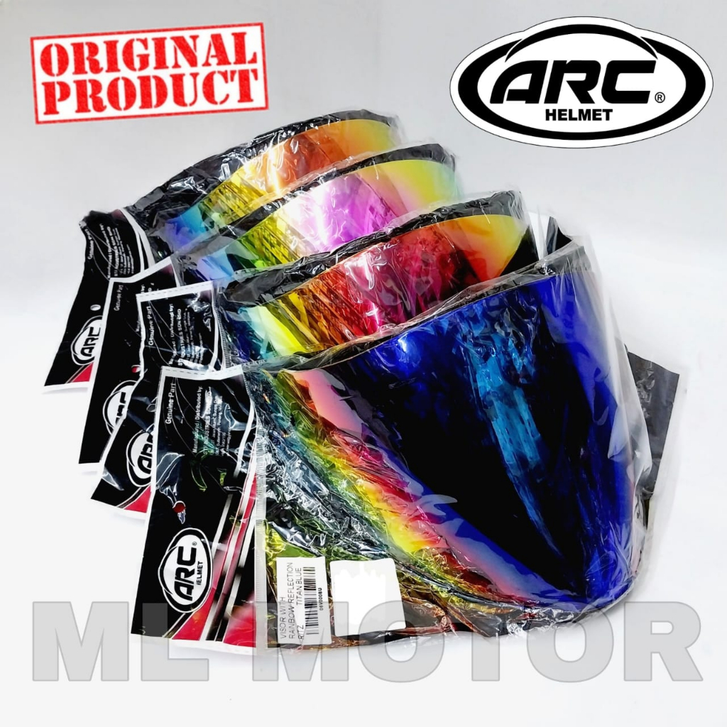 Visor ARC RITZ Rainbow Titan Magenta Titan Blue Rose Red Crystal Blue ...