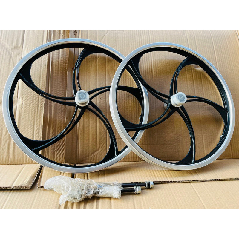 20" BICYCLE ALLOY RIM BMX WHEEL SET ALLOY RIM COMPLETE SET | Shopee ...