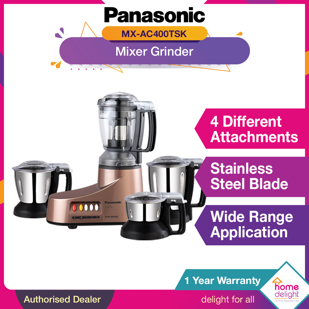 Panasonic Mixer Grinder with Juicer Filter (1000W) MX-AC400 MX-AC400TSK ...