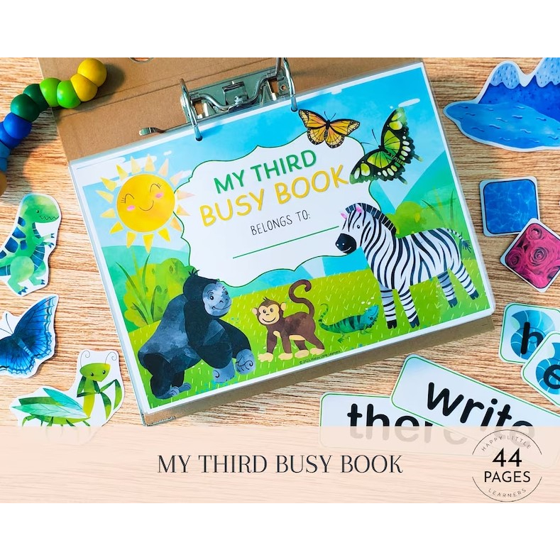PDF] HLL- MY 3rd Busy book 50 pages Learning Kids Printable Montessori ...