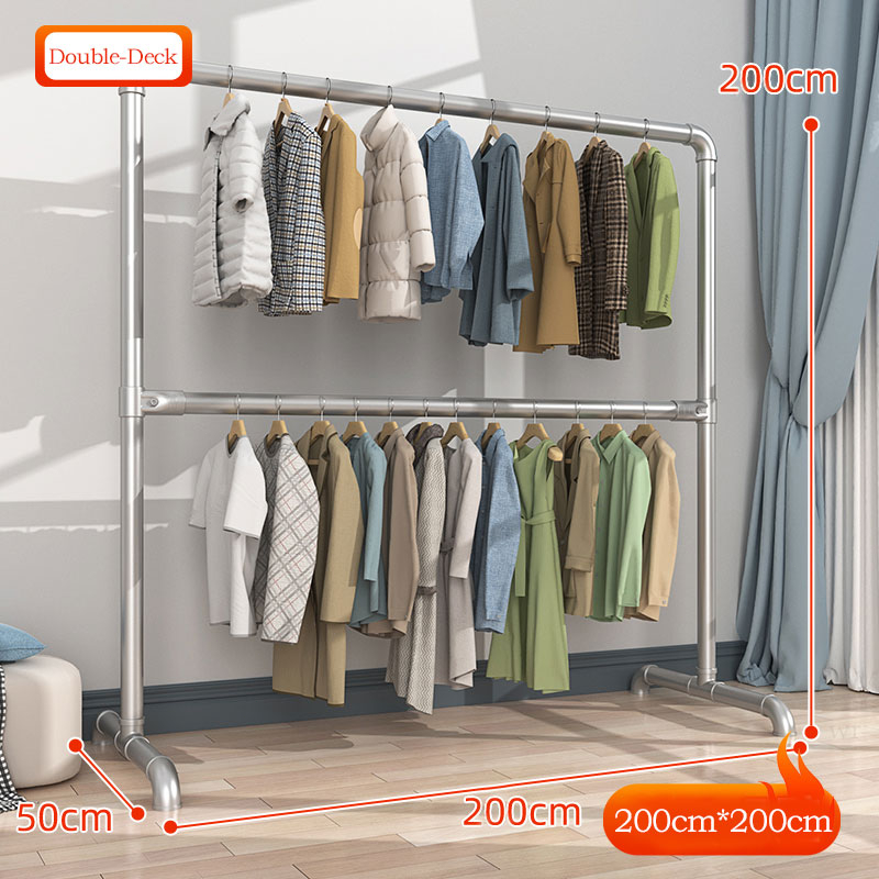 Double Pole Clothes Drying Hanger Rack/ampaian penyidai rak tempat ...