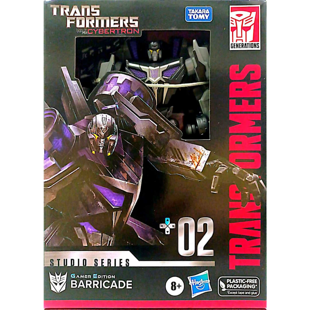 Hasbro Transformers Studio Series SS+02 Deluxe Gamer Edition Barricade ...