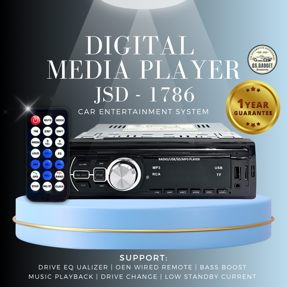 💥𝐑𝐄𝐀𝐃𝐘 𝐒𝐓𝐎𝐂𝐊 💥Car USB MP3 MP4 Stereo Radio Player JSD-1786 | Shopee ...
