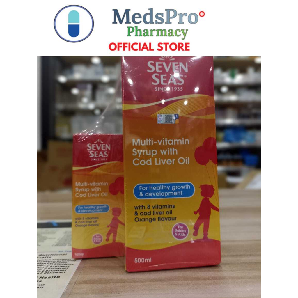 SEVEN SEAS MULTIVITAMIN SYRUP WITH COD LIVER OIL 500ML+100ML (EXP30/9/ ...