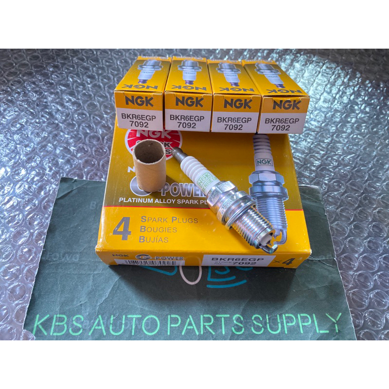NGK G POWER SPARK PLUG BKR6EGP SUITABLE FOR WAJA WIRA 1.6 VIOS NCP42 ...
