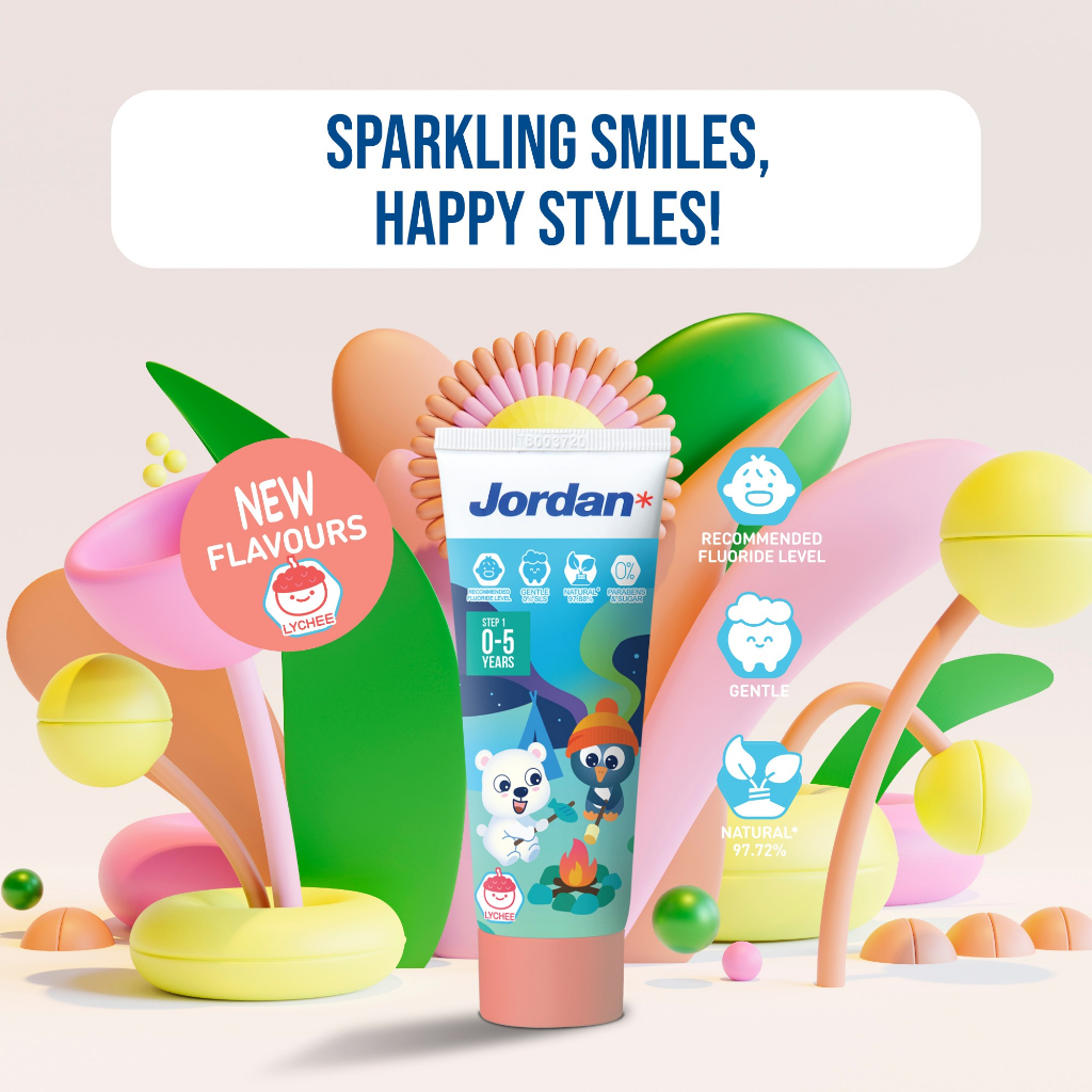 Jordan Baby Kids Toothpaste Toothbrush Berus Gigi Ubat Bayi Budak Kid ...