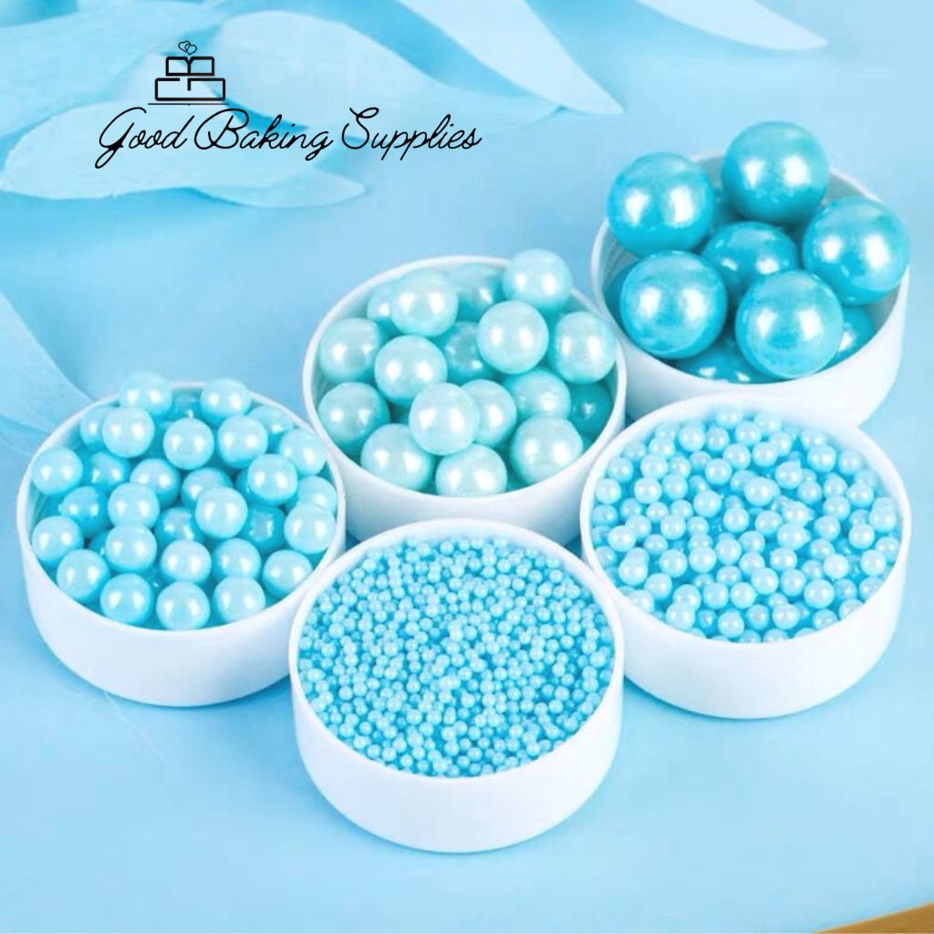 2mm 4mm 7mm Halal Blue Color Cake Sprinkles Rice / Gula Manik Biru Kek ...
