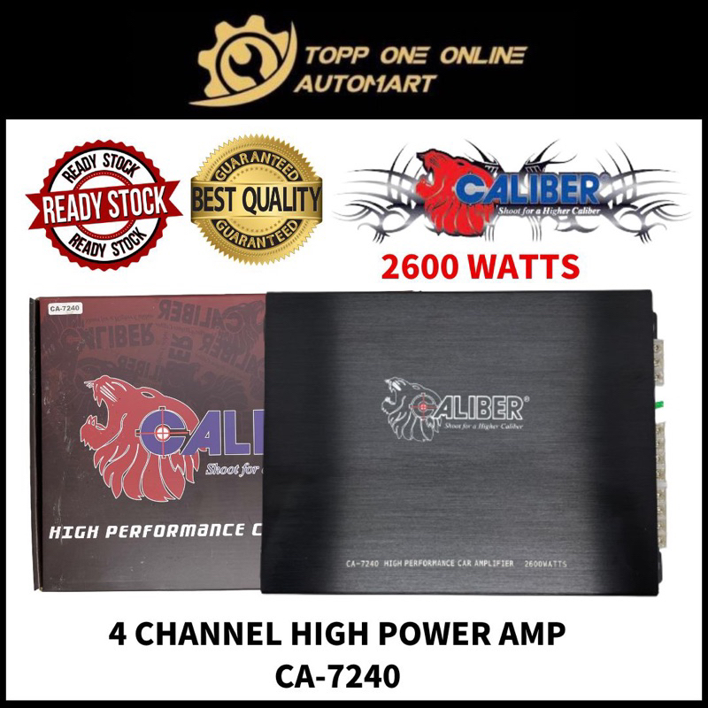 CALIBER CA-7240 4 CHANNEL POWER AMP (2600WATTS) | Shopee Malaysia