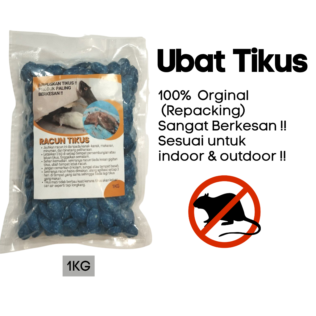 Behn Meyer bm Ratgone Umpan/Ubat Tikus warna biru/Mouse bait sama BASF ...