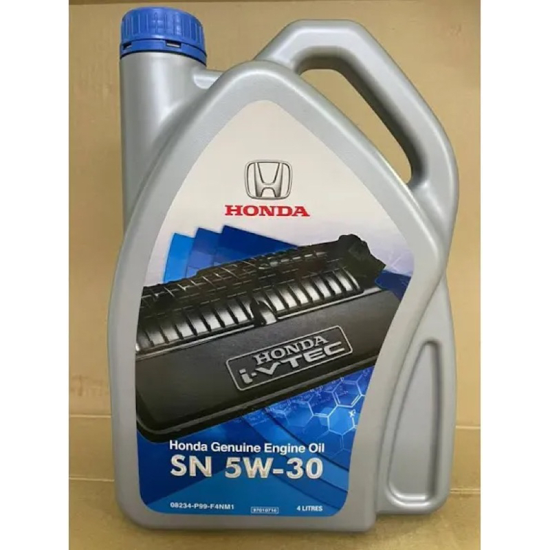 Genuine Honda SN 5W30 4L Semi Synthetic Engine Oil 5W-30 5-30 MINTAK ...