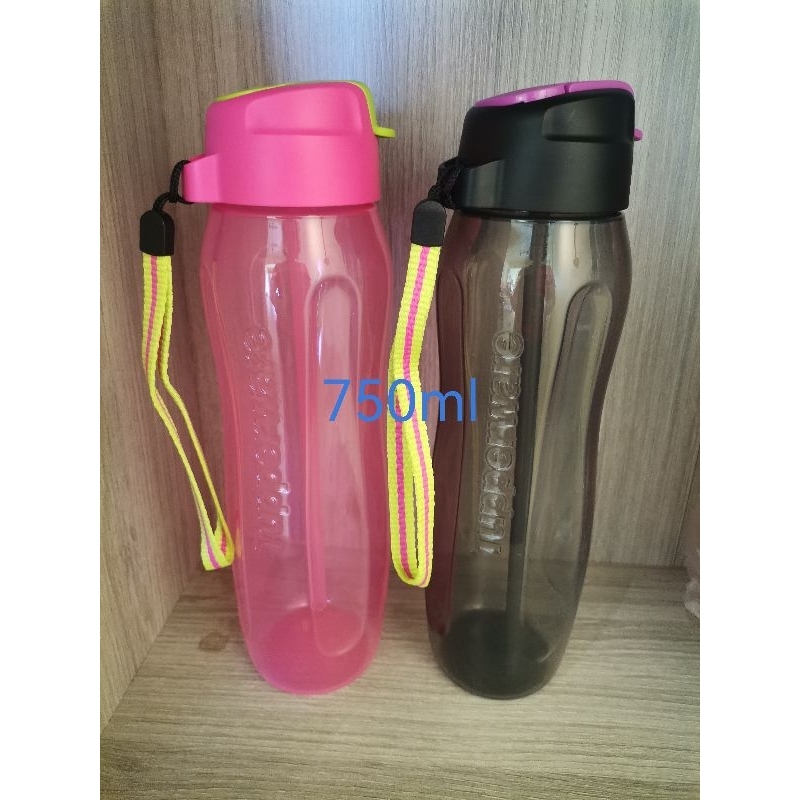 Tupperware Slim Eco Bottle with straw 750ml (1pc) | Shopee Malaysia