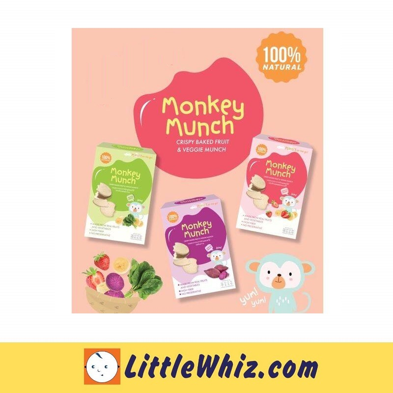 Monkey Munch: Crispy Baked Fruit & Veggie Munch (28g) | Shopee Malaysia