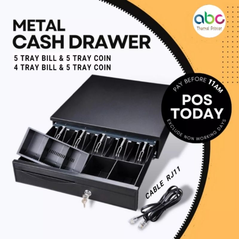 Cash Drawer 5Bill&5Coin / 4Bill&5Coin Cash Drawer Box , Cash Box Money ...