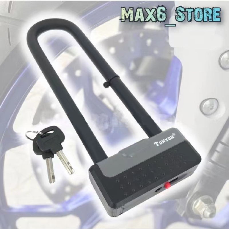 TONYON Fork Lock Heavy Duty Security Chain Lock Motorcycle Motosikal ...