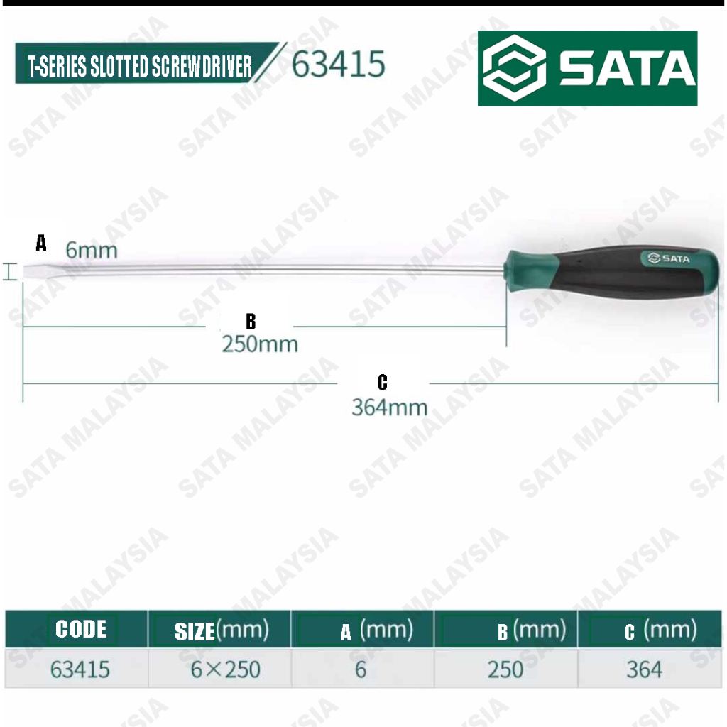 SATA T-Series Screwdriver Philips Screwdriver Slotted Screwdriver/Cross ...